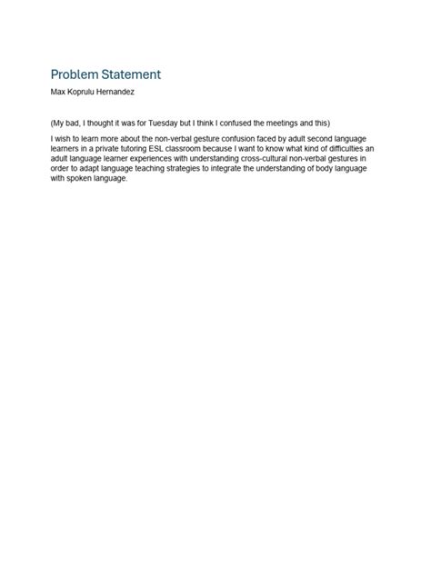 problem statement pdf