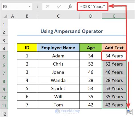 How To Add Text To End Of Cell In Excel 6 Easy Methods