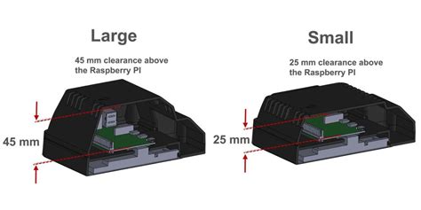 Smarti Pi Touch PRO Case For Inch RPi Display Black