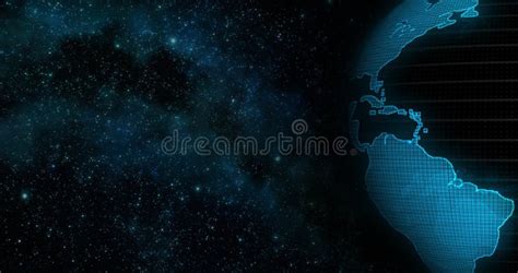 Digital Earth Rotatingconcept 3d Animation Social Future Technology Abstract Business