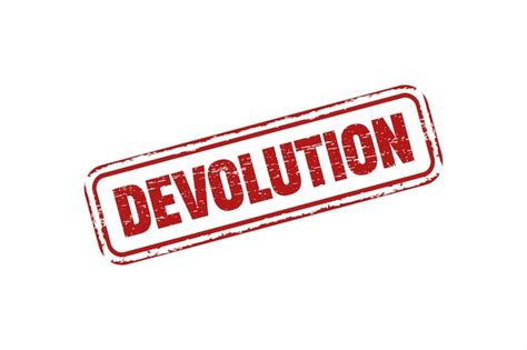 Premium Vector Devolution Square Grunge Stamp