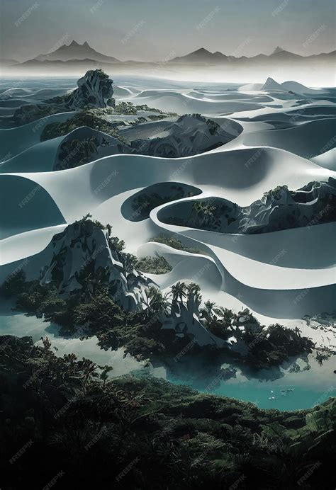 Premium Photo Tropical Landscape Generated By Artificial Intelligence