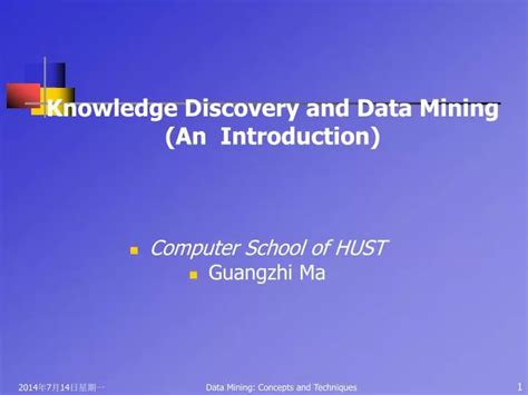 PPT Knowledge Discovery And Data Mining An Introduction PowerPoint Presentation ID
