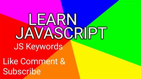 Javascript Keyword YouTube