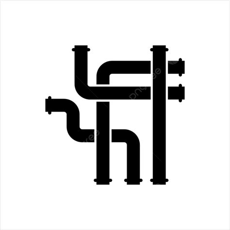 파이프 아이콘 피팅 개요 블랙 그래픽 체계 클립 Png 일러스트 및 벡터 에 대한 무료 다운로드 Pngtree