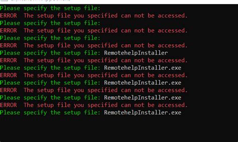 The Setup File You Specified Cannot Be Accessed · Issue 69 · Microsoftmicrosoft Win32 Content