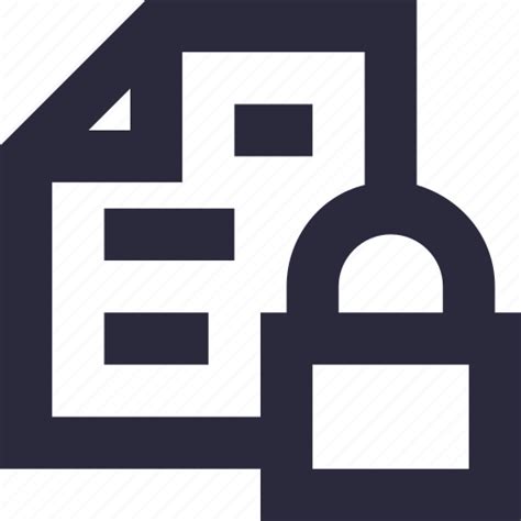 document encryption file access file security lock icon download