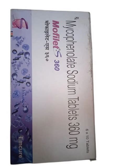Mycophenolate Sodium Tablets 360 Mg Emcure Treatment Treat People