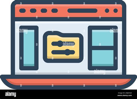 Icon For Toolbarbrowser Stock Vector Image And Art Alamy