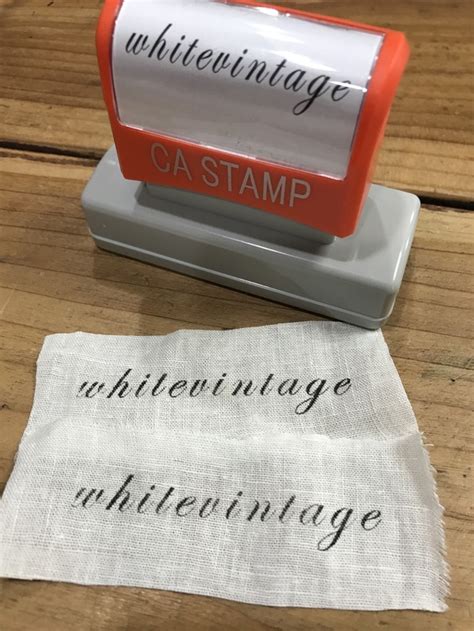 대형사이즈의류용패브릭 만년스탬프 사각 사이즈별 속건잉크 네임스탬프 고고스탬프