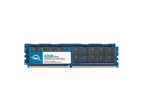 Owc 64gb 2x32gb Ddr4 3200 Pc4 25600 Cl22 2rx4 288 Pin 1 2v Ecc Registered Rdimm Memory Ram