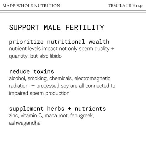 How To Support Male Fertility With Functional Nutrition — Functional