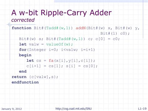 Ppt Computer Architecture A Constructive Approach Combinational Alu Arvind Powerpoint