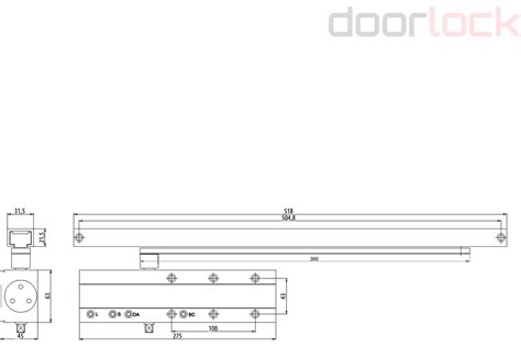 Доводчик Doorlock DL300S/N BC HO EN3-5 со скользящей тягой коричневый ...
