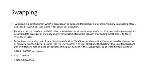 operating system memory management pptx