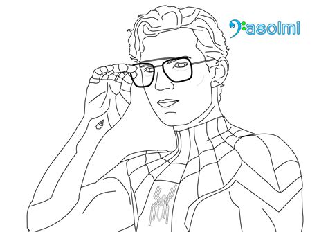 Tom Holland Coloring Pages Coloring Nation