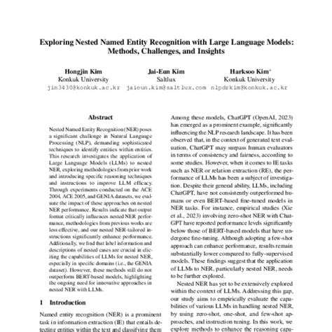 Exploring Nested Named Entity Recognition With Large Language Models