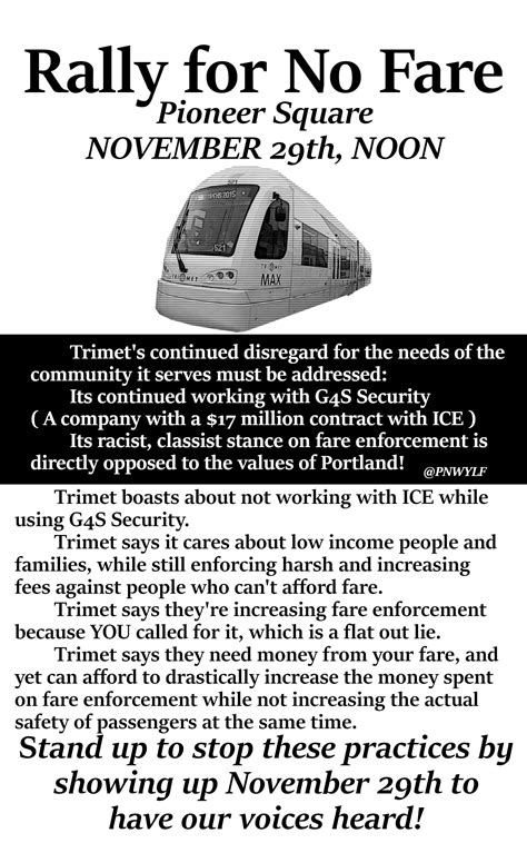 Trimets Classist System Prays On Working People They Hand Out Massive Tickets For Minor