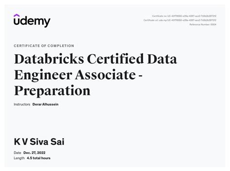 siva kalapati on linkedin udemy course completion certificate