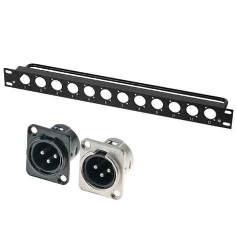 19 1u 12 Port Xlr Patch Panel Enyoo Quality And Durability