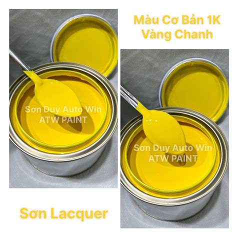 Màu Vàng Chanh Cơ Bản K Code D Sơn ô tô xe máy lon g Shopee Việt Nam