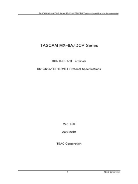 Mxdcpprotocolv100 Pdf