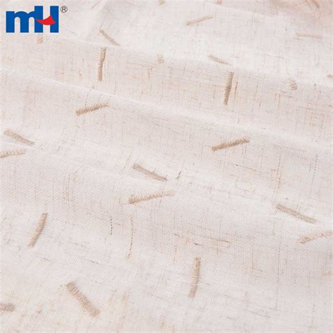 Light Weight Polyester Linen Blend Sheer Organza Curtain Fabric