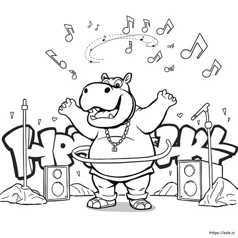 Hiphop Rapper Kleurplaten Kleurplaat