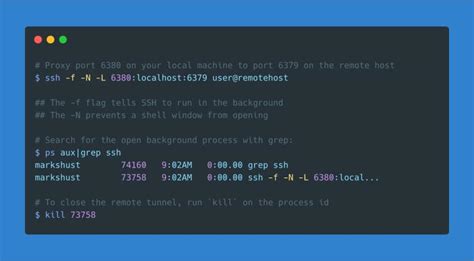 Mark Shust On Linkedin How To Proxy A Local Port To A Remote Port Over Ssh