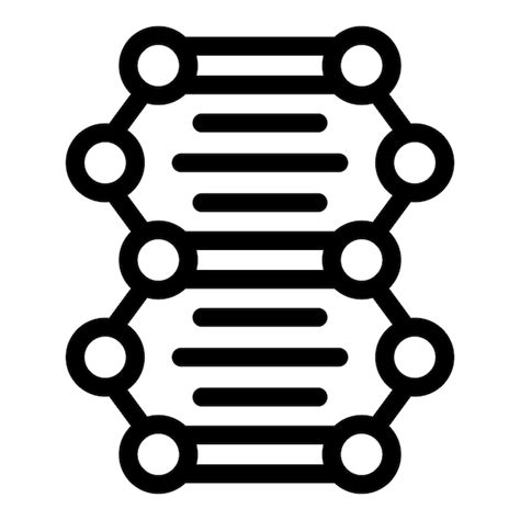 Premium Vector Molecular Structure Icon Representing Dna Sequence