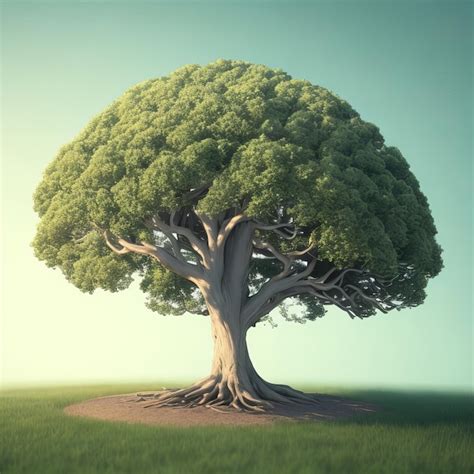 Premium Ai Image Tree Background Generative Ai
