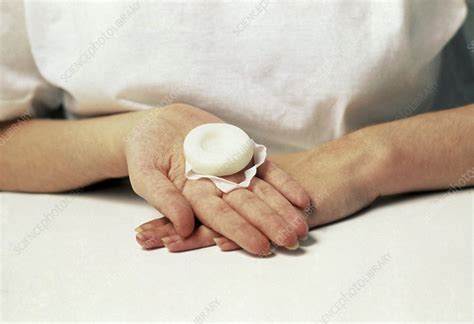 View Of A Contraceptive Sponge Stock Image M860 0092 Science Photo Library