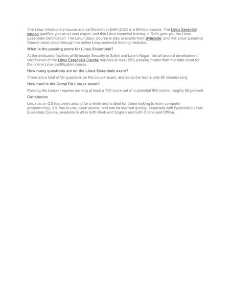 PPT Linux Essentials Course And Certification In Delhi PowerPoint Presentation ID