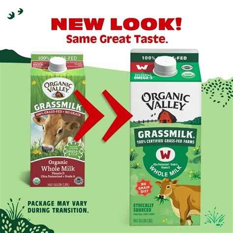 Organic Valley Organic Whole Milk Grassfed Half Gallon Carton 64 Oz