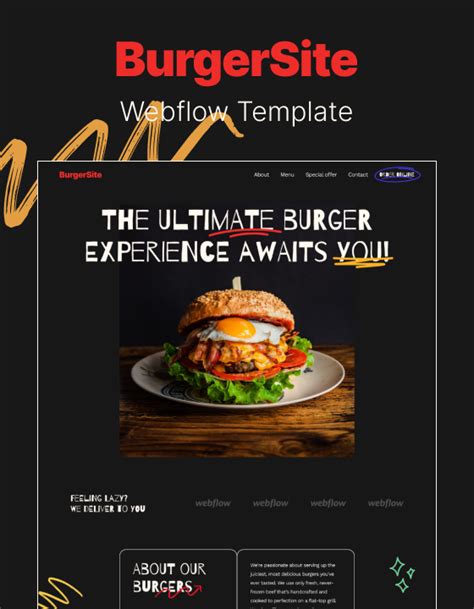 BurgerSite Food HTML Responsive Website Template