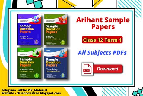 [pdf] arihant sample question papers cbse class 12 term 1 exam download