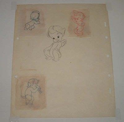 Fantasia 1940 Original Model Sheet Drawings Very Rare Disney Animation