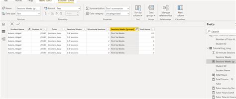 Create Clustered Bar Chart With Sum Of Tutor Hours Microsoft