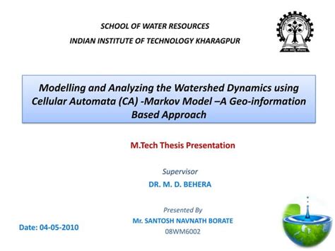 modelling and analyzing the watershed dynamics using cellular automata