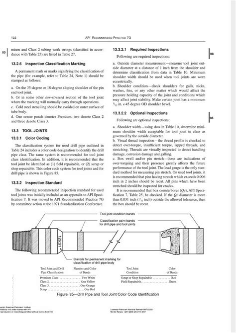 PDF Drillpipe Markings API RP G Pdf DOKUMEN TIPS
