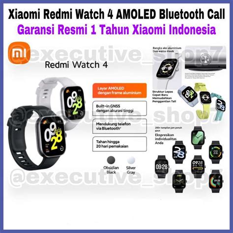 Jual Redmi Watch Amoled Bluetooth Call Garansi Resmi Tahun Indonesia Di Seller Executive