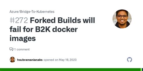 Forked Builds Will Fail For B2k Docker Images · Issue 272 · Azurebridge To Kubernetes · Github