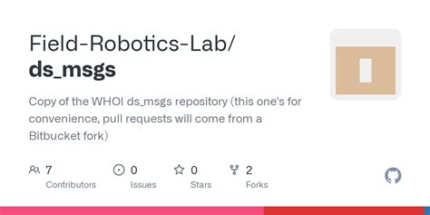 GitHub Field Robotics Lab Ds Msgs Copy Of The WHOI Ds Msgs Repository This One S For