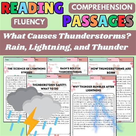 What Causes Thunderstorms Rain Lightning And Thunder Comprehensions