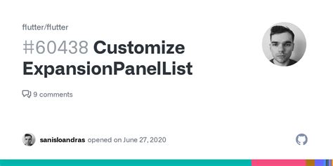 Customize Expansionpanellist · Issue 60438 · Flutterflutter · Github