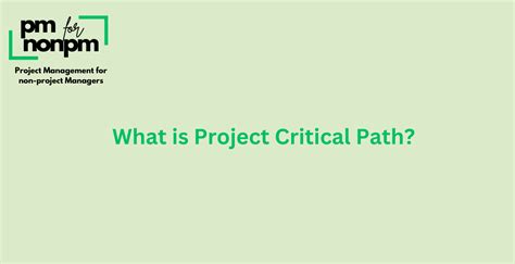 Understanding The Basics Of Critical Path Calculations