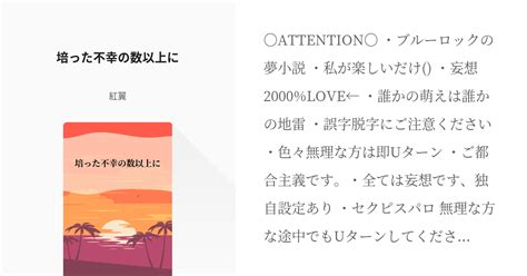 夢ルーロック ミヒャエル・カイザー 培った不幸の数以上に 紅翼の小説 Pixiv