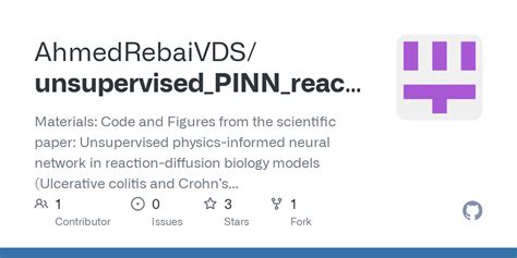 Github Ahmedrebaivds Unsupervised Pinn Reaction Diffusion Biology