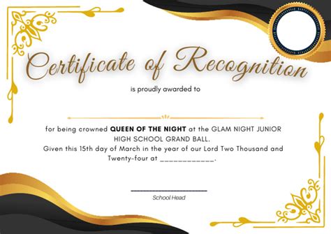 Js Prom Certificate Pdf