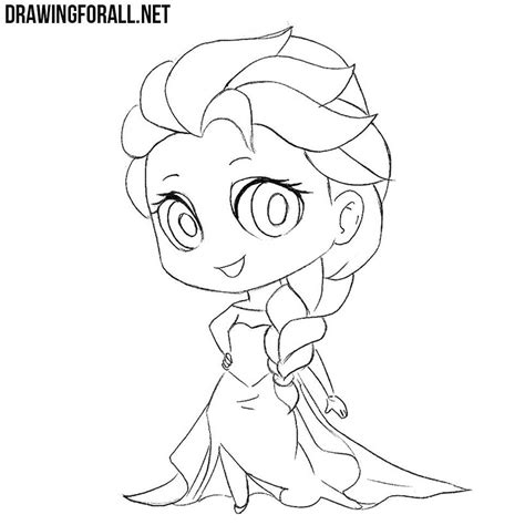 How To Draw Chibi Elsa DrawingForAll Net